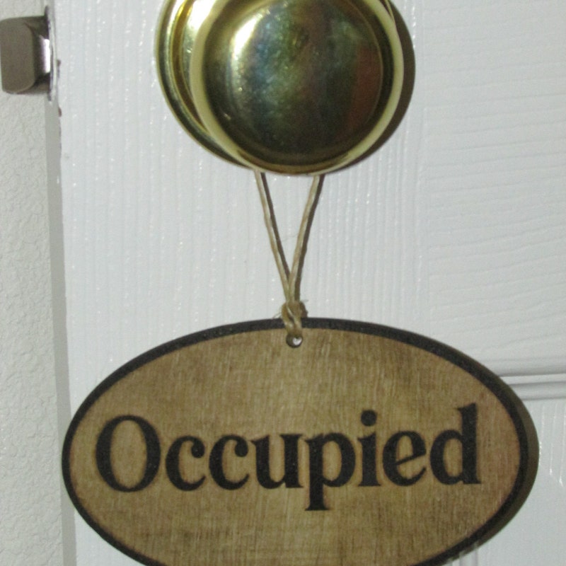 Occupied Office Door Sign - Etsy