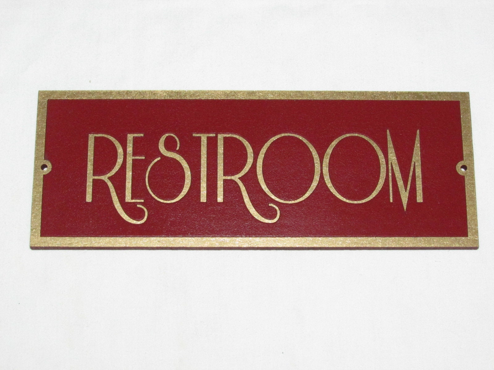 Custom 8 Wood Restroom Door Sign | Etsy