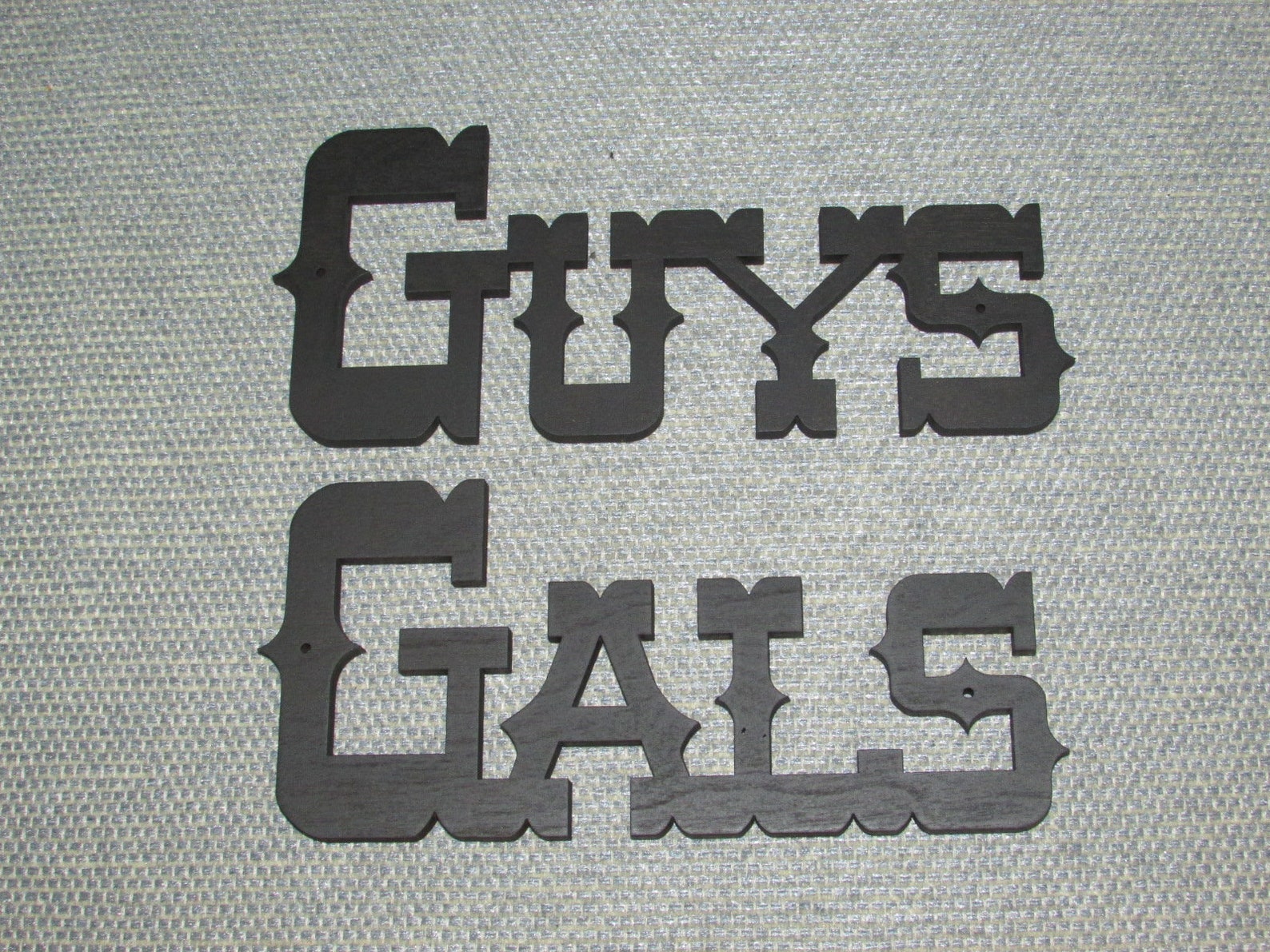 Guys and Gals Western Style Restroom Door Sign Set, Free Shipping - Etsy