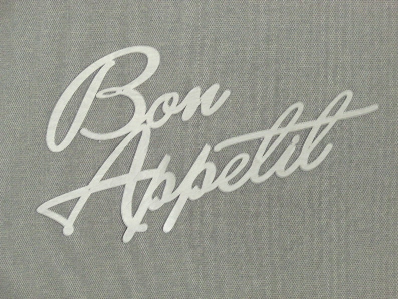 Bon Appetit Wall Words Hanging Art Kitchen Decor - Etsy