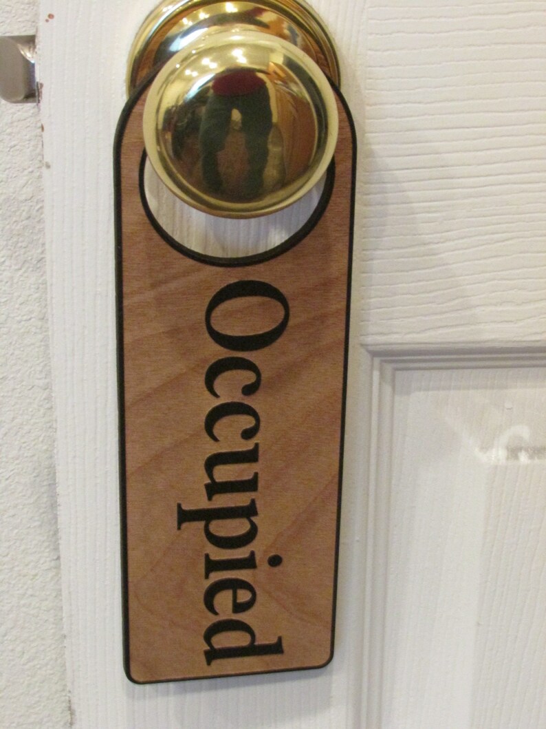 Vacant / Occupied Room Double Sided Reversible Hanging Sign - Etsy