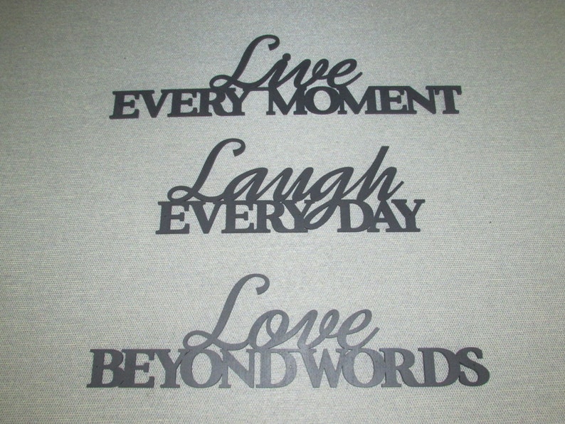 Live Every Moment Laugh Every Day Love Beyond Words Wood - Etsy