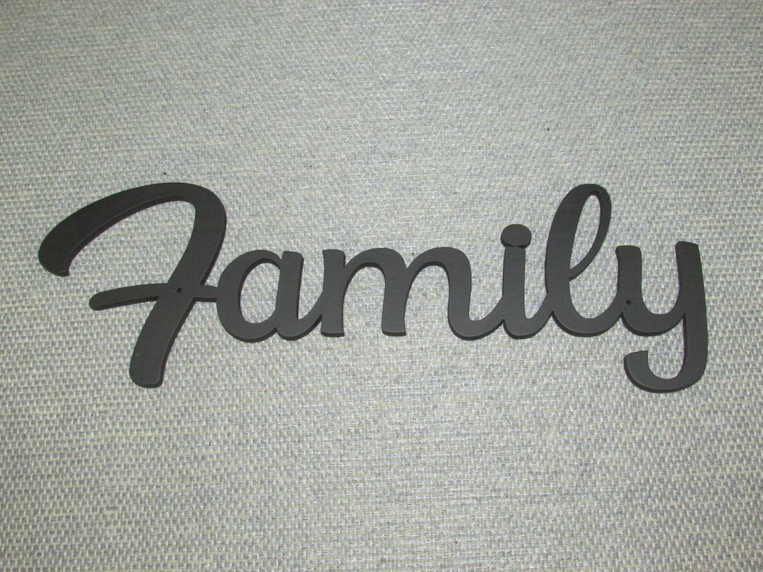 Family Wall Word, Very Cute Choose Size and Color Free Shipping. - Etsy