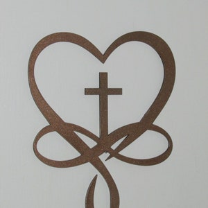 Infinity Heart Cross # 2 Eternal Love Wall Art Decor, Size and Color ...