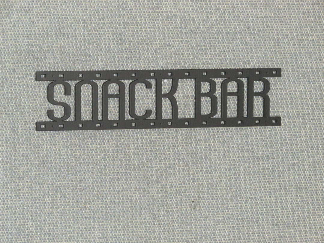 Snack Bar Film Strip Wooden Theater / Movie Concessions Retro Sign - Etsy