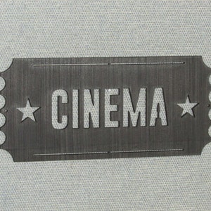 Large Wood Cinema Ticket Wall Art Movie Sign Art Decor - Etsy