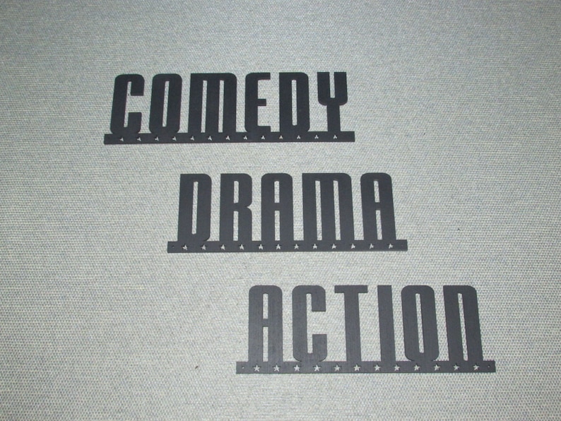 COMEDY ACTION DRAMA With Stars Wall Decor Movie Signs Cinema - Etsy