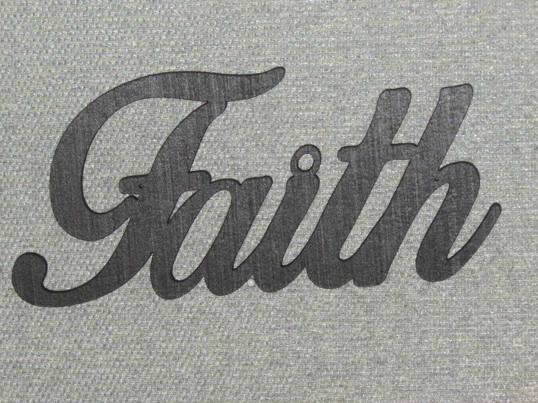 Faith Wall Word Decor Art - Etsy