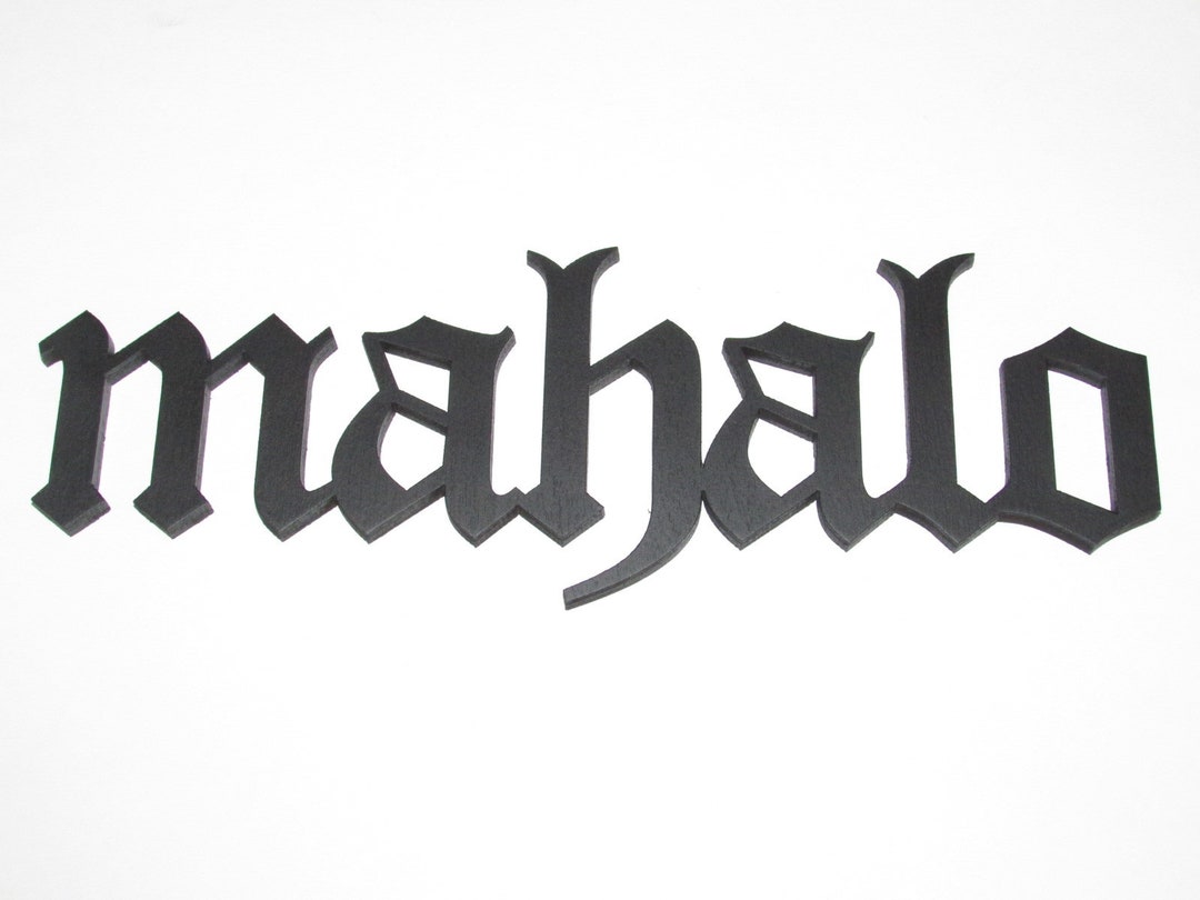 MAHALO Wall Word SIGN Wall Art Home Decor - Etsy