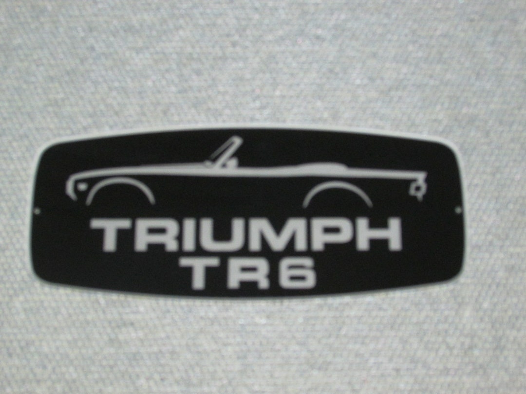 Triumph TR6 Wall Sign, Free Shipping - Etsy