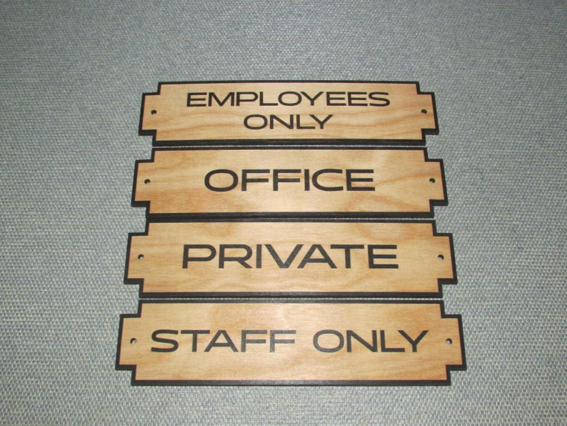 Office, Staff Only, Employees Only, Private Business Door Signs - Etsy
