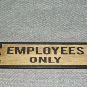Employees Only Door Sign Rustic Retro Deco Style, Free Shipping - Etsy