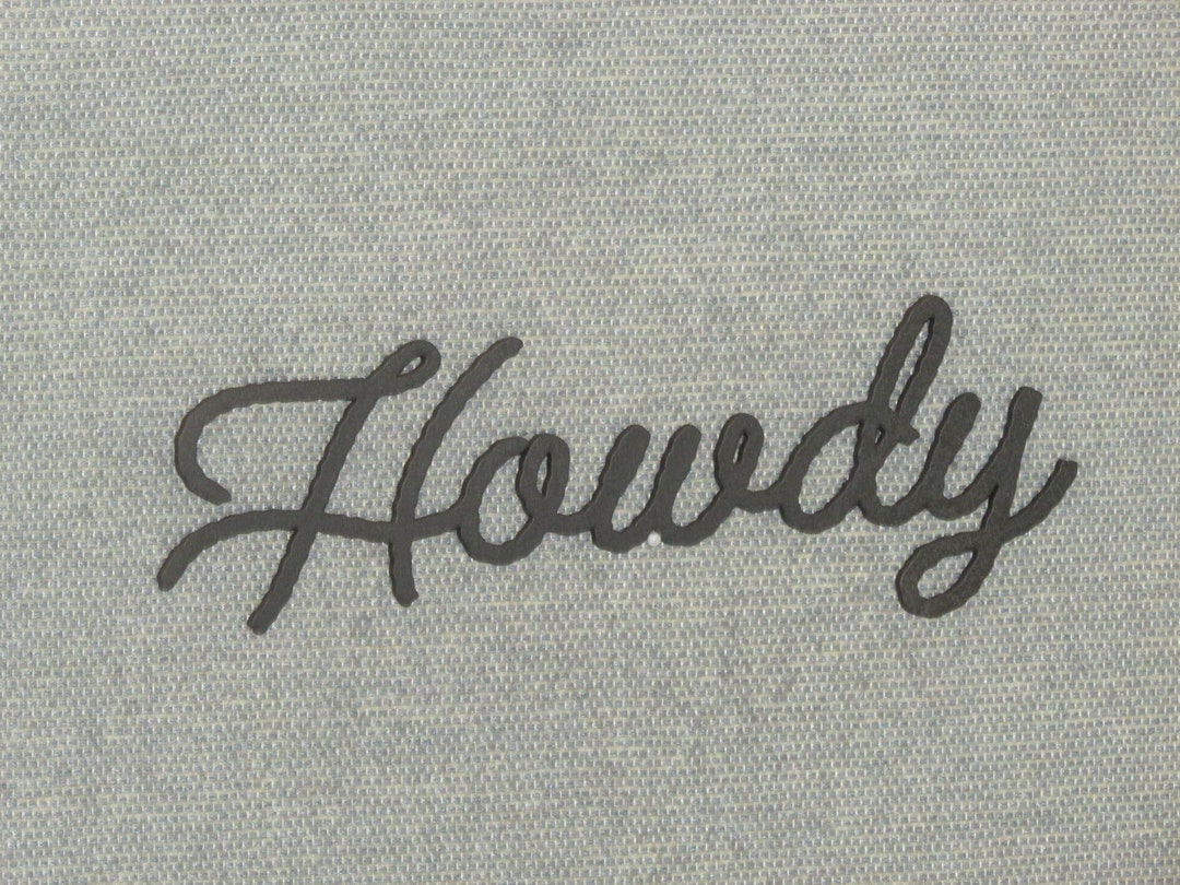 Howdy Custom Rope Style Font Laser Cut Wood Wall Word Color and Size ...