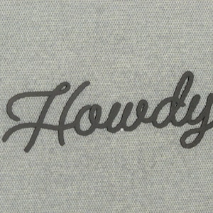Howdy Custom Rope Style Font Laser Cut Wood Wall Word Color and Size ...