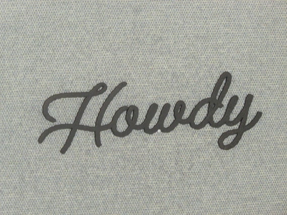 Howdy Custom Rope Style Font Laser Cut Wood Wall Word Color - Etsy
