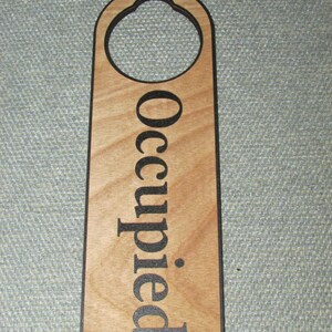 Vacant / Occupied Room Double Sided Reversible Hanging Sign, Rustic ...