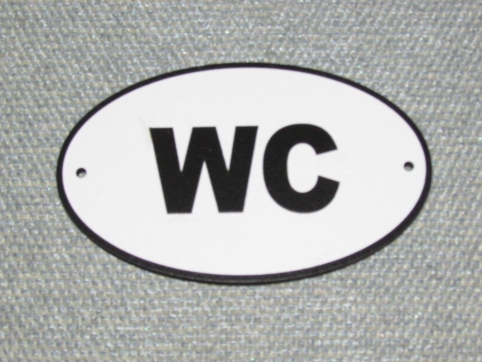 WATER CLOSET WC Wood English Bathroom Door Sign Plaque | Etsy