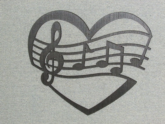 Notas Musicales Corazón Clipart Música En El Corazón SVG, Love
