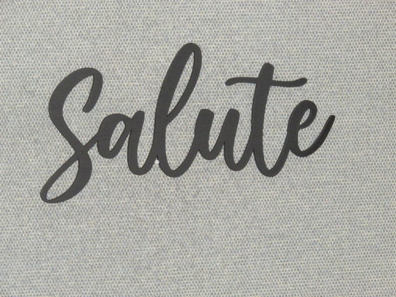 Salute Wood Wall Word Decor Art Sign - Etsy