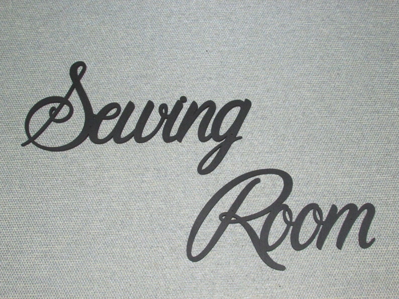 Sewing Room Wood Wall Words Art Decor Sew - Etsy