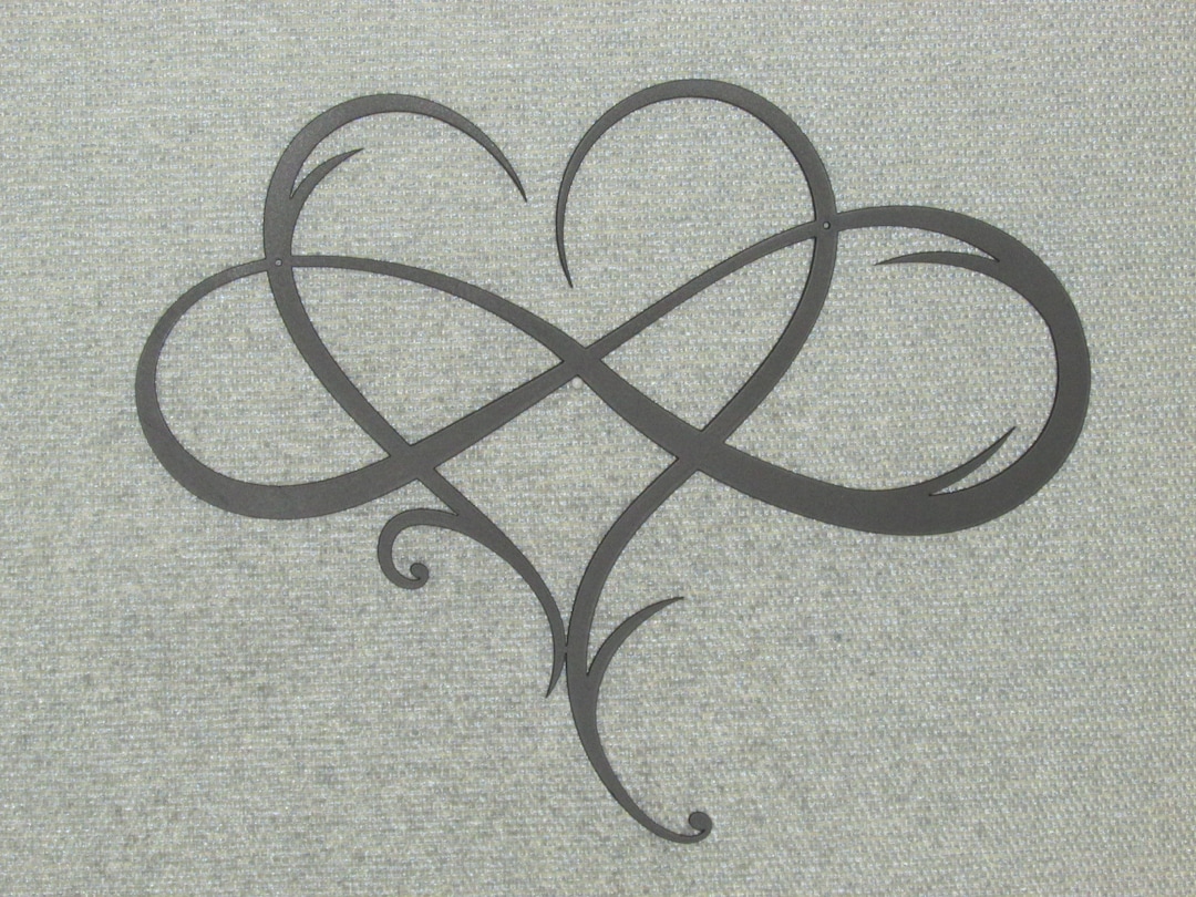 Infinity Heart Sign Wall Art Love Decor Sign Color Choice and Free ...