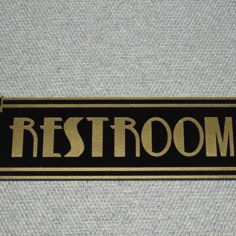 Restroom Sign - Etsy