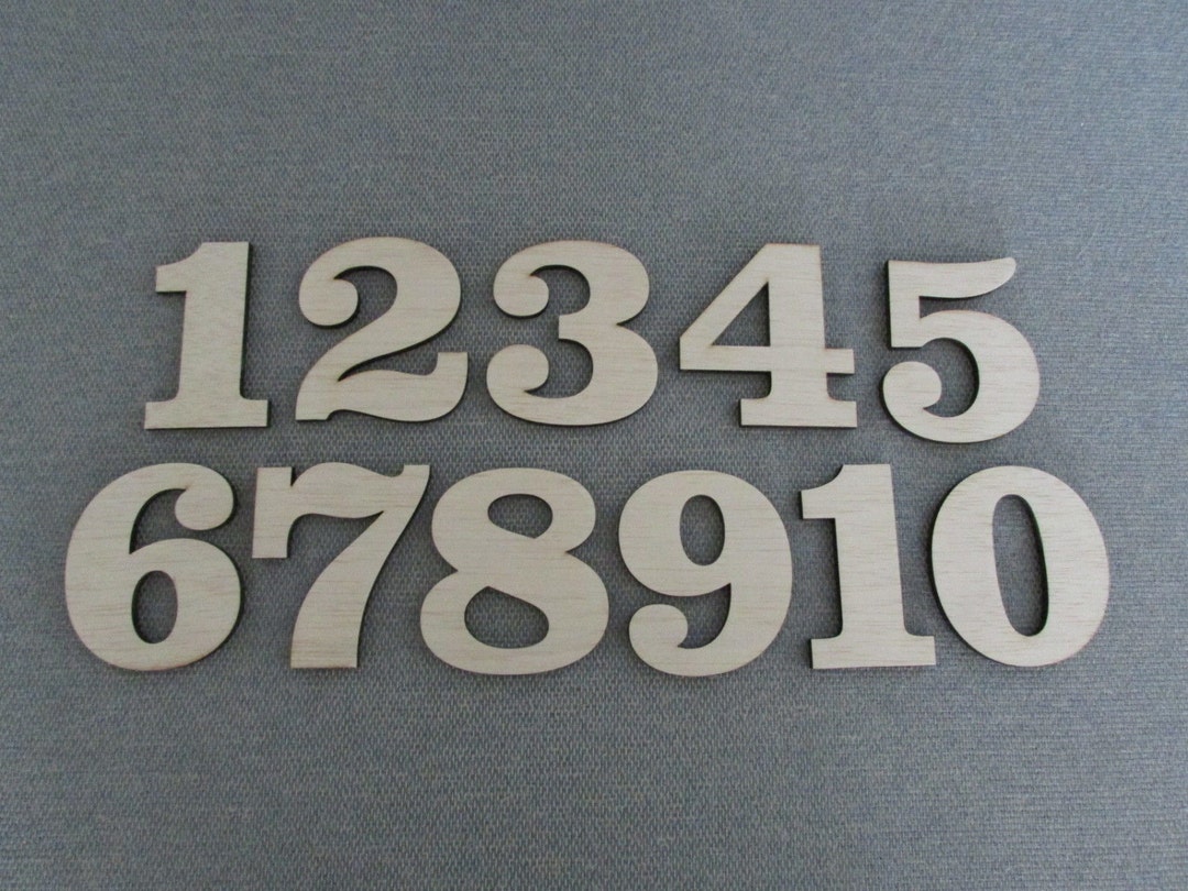 Unfinished 4 Laser Cut Wood Numbers 1 Through 20 Wedding Table - Etsy
