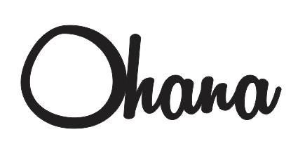 OHANA Script Wall Word SIGN Wall Art Home Decor - Etsy