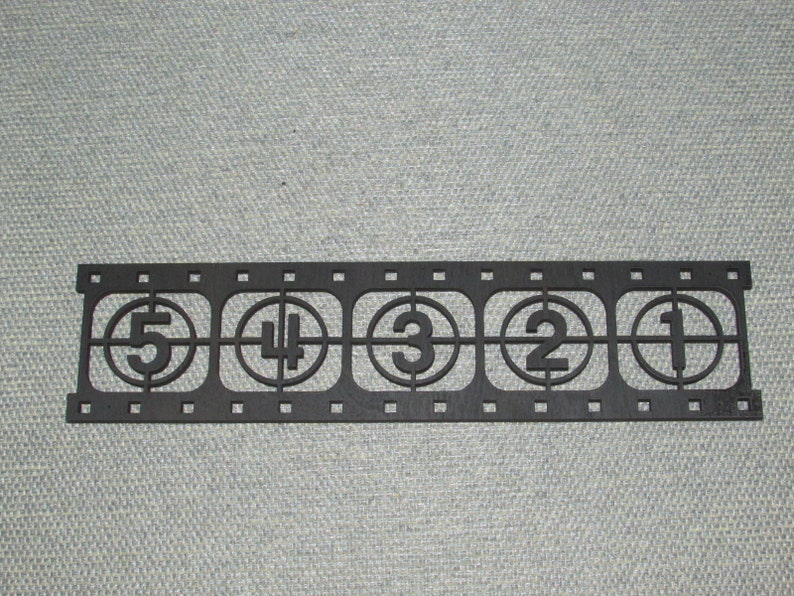 24 Countdown 54321 Film Strip Wood Wall Words Hanging | Etsy