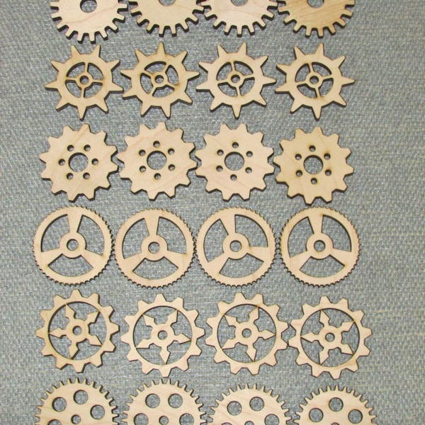 Wooden Gears Wood Cog Steampunk Wall Decor - Etsy