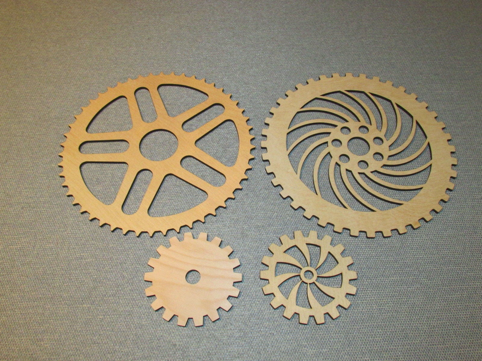 TWO 12 and TWO 5 Wood Wooden COG Gear Sprocket | Etsy