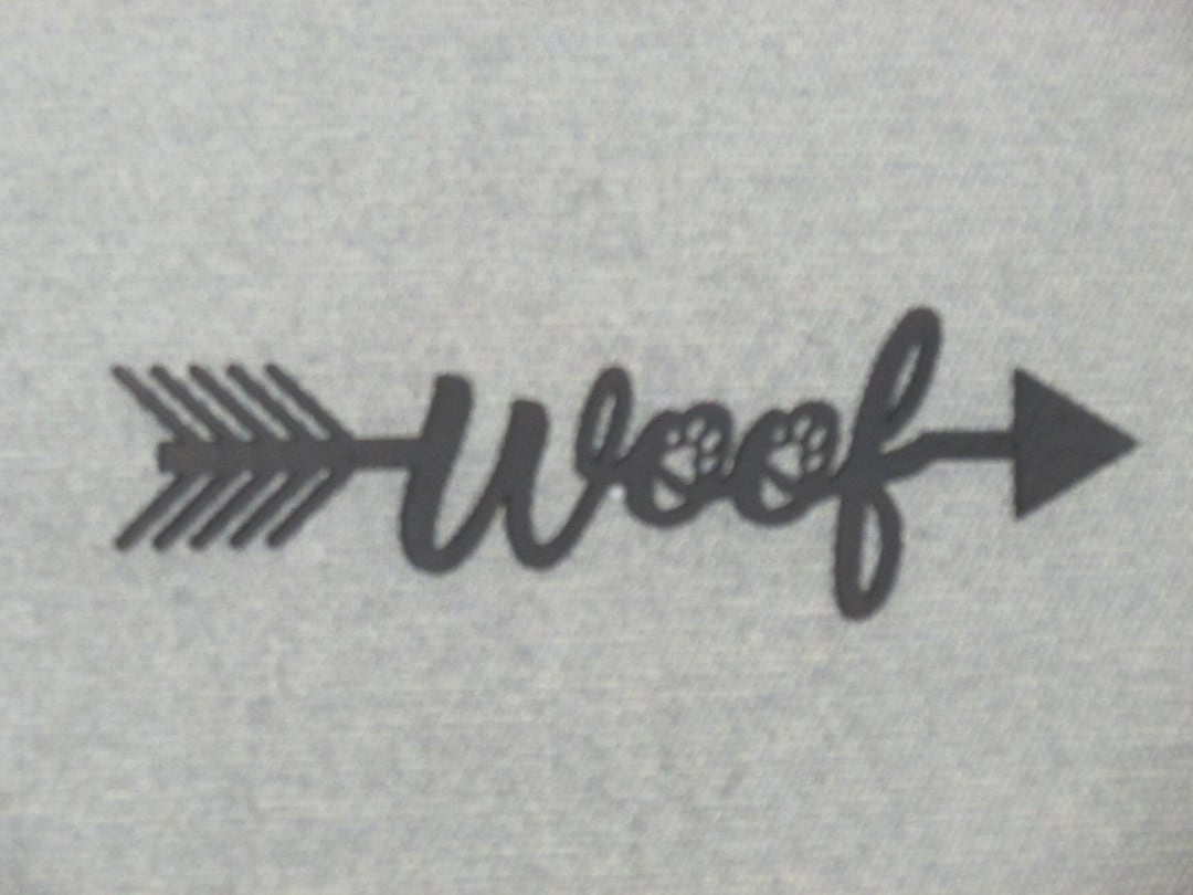 Woof Dog Paw Wooden Arrow Wall Art Decor - Etsy