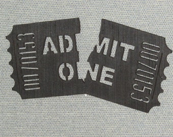 Movie Theater Ticket Wood Wall Art Cinema Home Decor Sign | Etsy