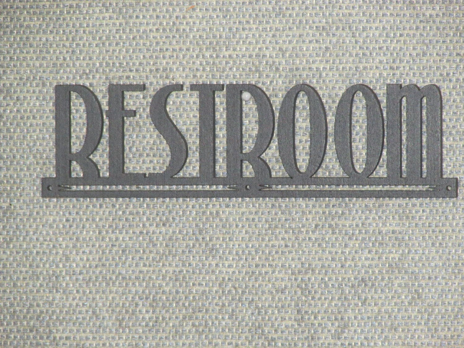 Restroom Wood Door Word Signs 8 X 2 - Etsy