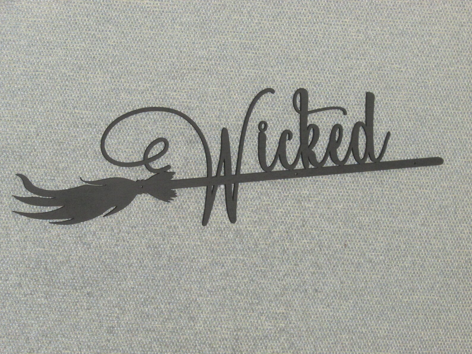 Wicked Word Broom Wall Art Witch Sign Halloween Decor Laser - Etsy