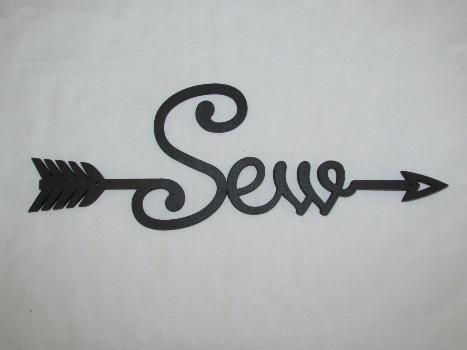 Laser Cut Wooden SEW Word Arrow Wall Art Decor - Etsy