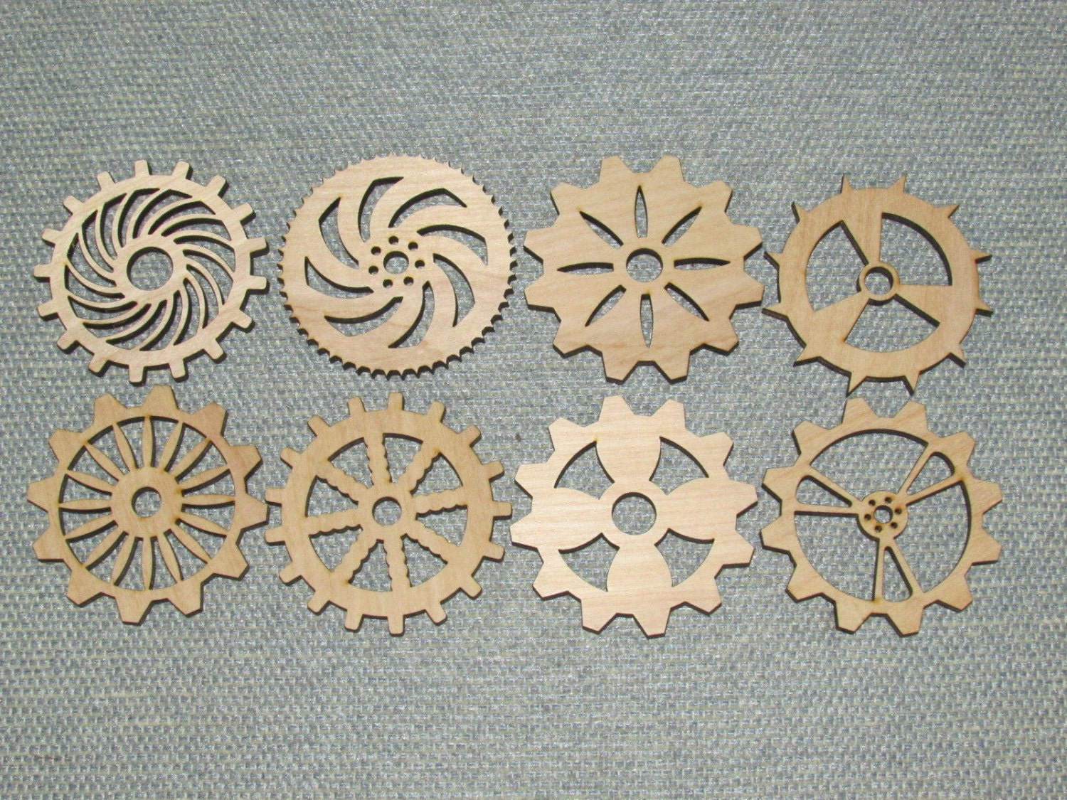 Group 5 Includes 8 3 Custom Wood Wooden Gears Gear COG - Etsy