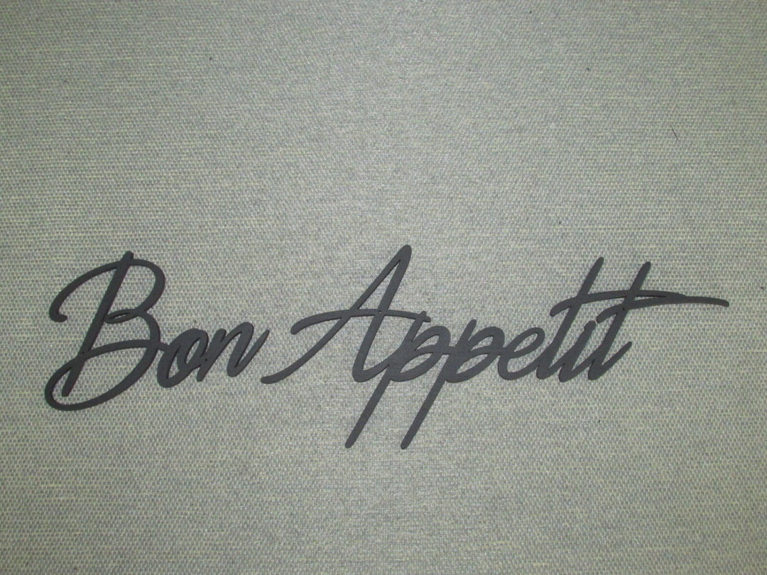 Bon Appetit Wood Wall Words Hanging Art Decor Kitchen Type 2 - Etsy
