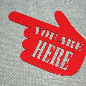 YOU ARE HERE Pointing Finger, Choose Right or Left Direction, Choice of ...