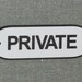 PRIVATE Door Sign Black & White - Etsy