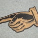 Left & Right Wooden Pointing Fingers Set Wall Signs Choice of Size - Etsy