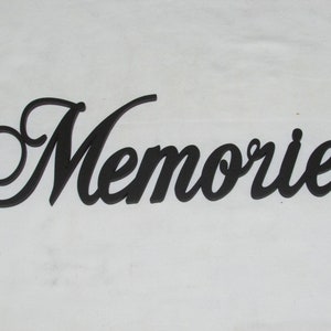 Memories Script #2 Wall Word Decor Art Sign - Etsy