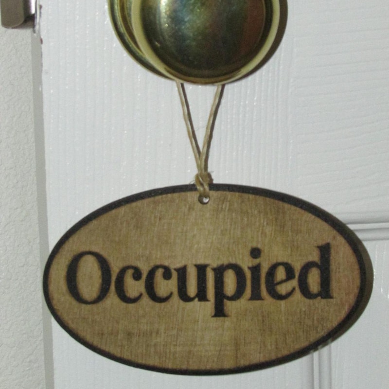 Toilet Door Sign Hanger - Etsy