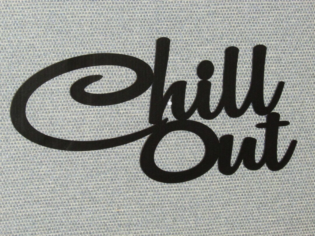 CHILL OUT Wall Words Wood Art Accent Decor Sign - Etsy