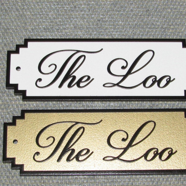 Wood Bathroom Signs - Etsy