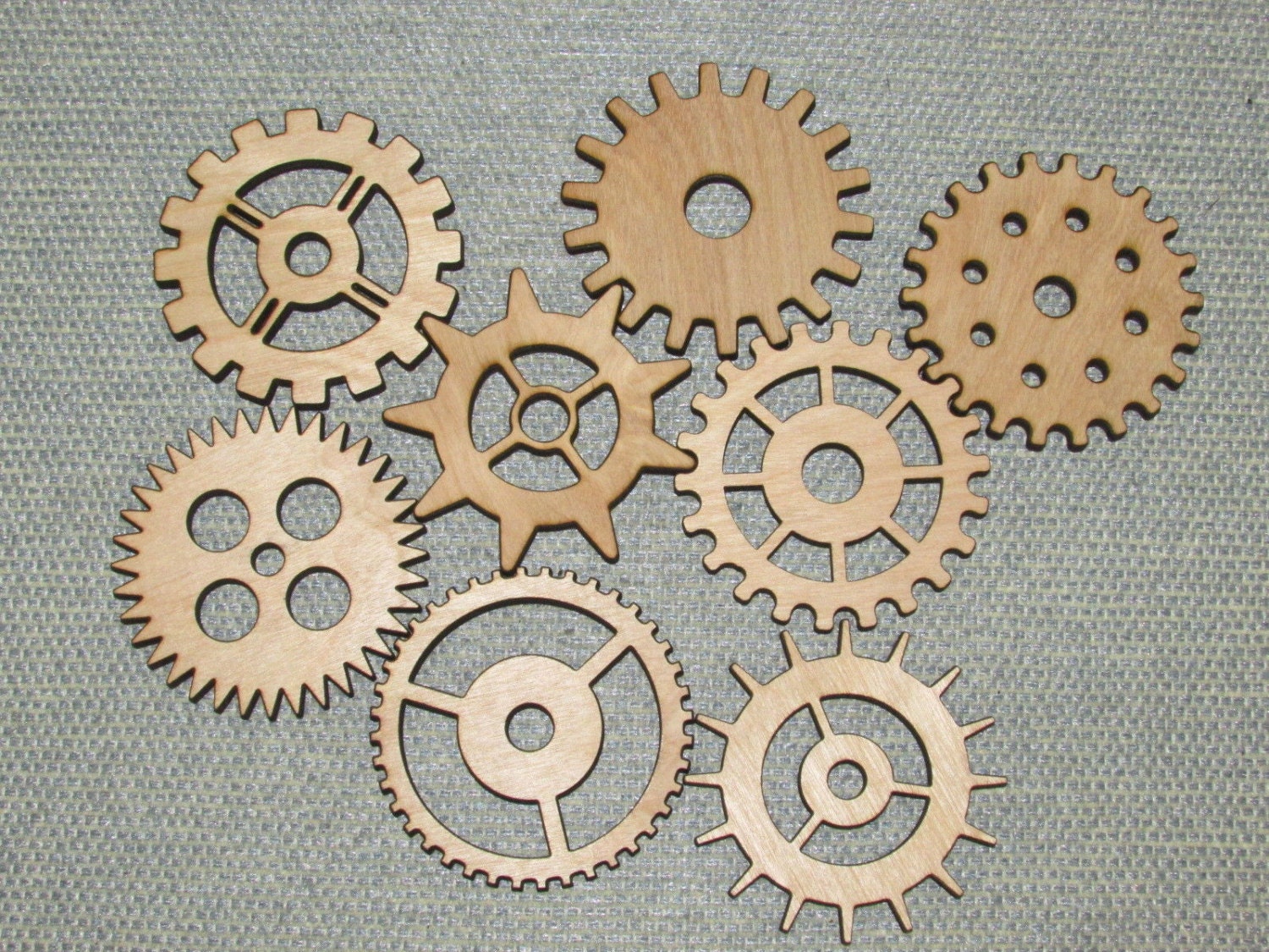 Lot of 8 Custom Wood Wooden Gears Gear COG Steampunk Wall Art Decor - Etsy