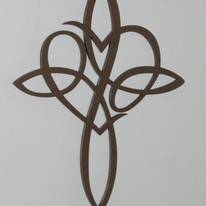 Infinity Heart Cross # 1 Eternal Love Wall Art Decor, Size and Color ...