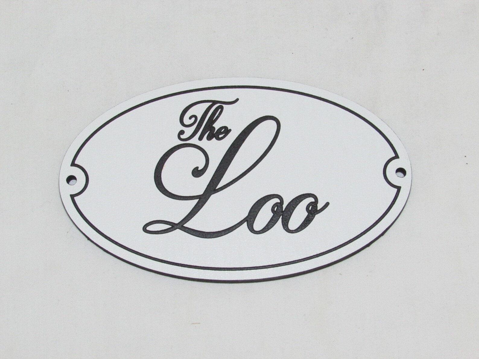 The Loo Bathroom Door Sign Plaque Restroom Black Letters - Etsy