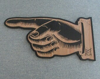 Pointing Finger Sign | Etsy