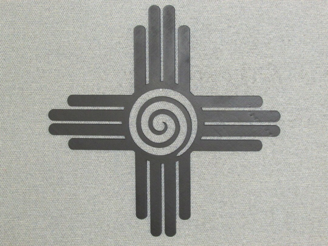 Large Southwest ZIA Spiral Sun Wood Wall Art Decor - Etsy